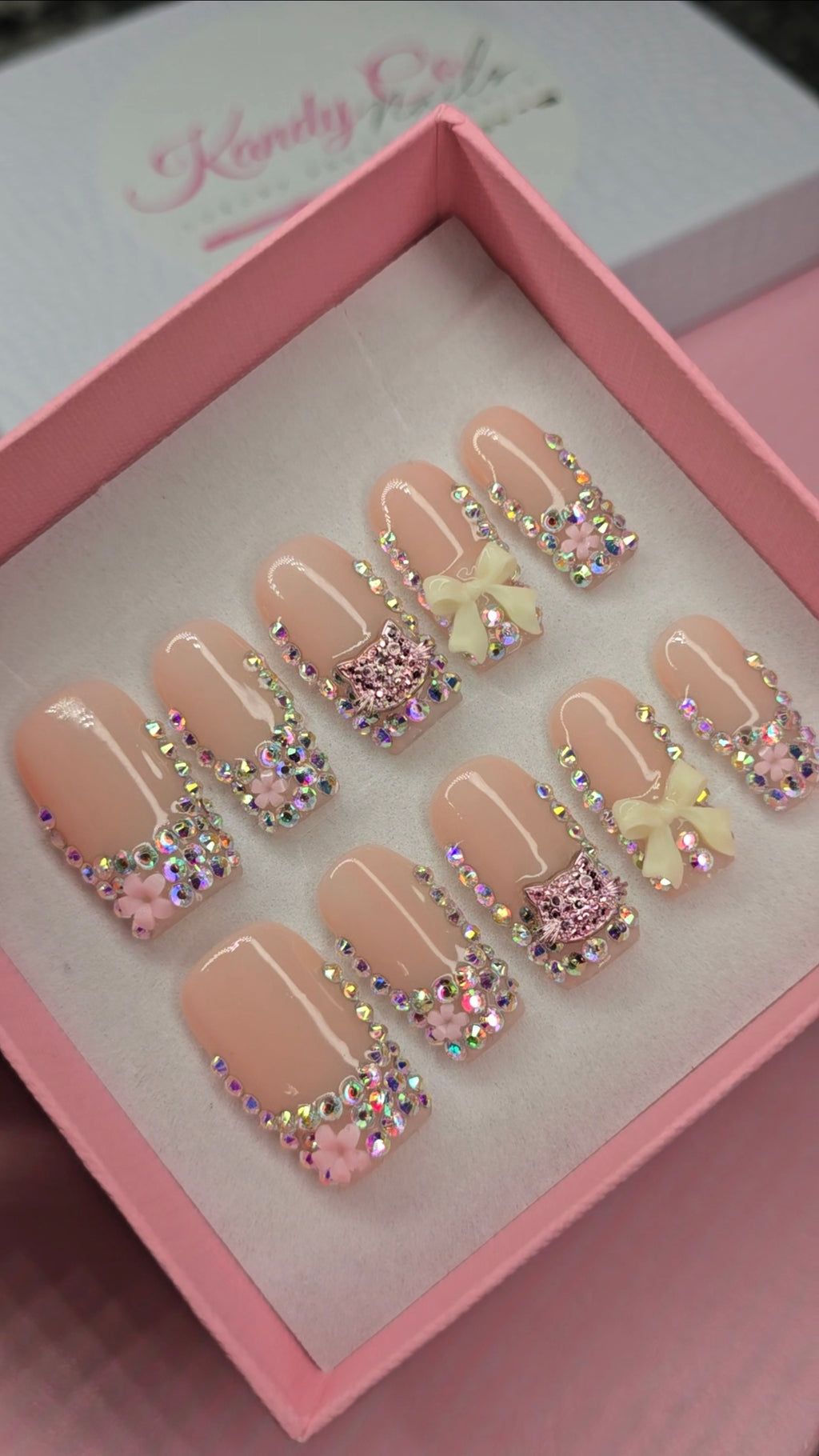 Short Bling Frenchies – Kandy Co Nails